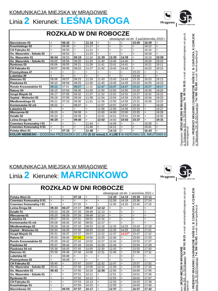 Linia_2_od_1.09.2021 | PDF
