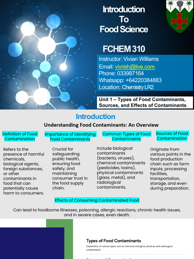 Understanding Food Contaminants | PDF