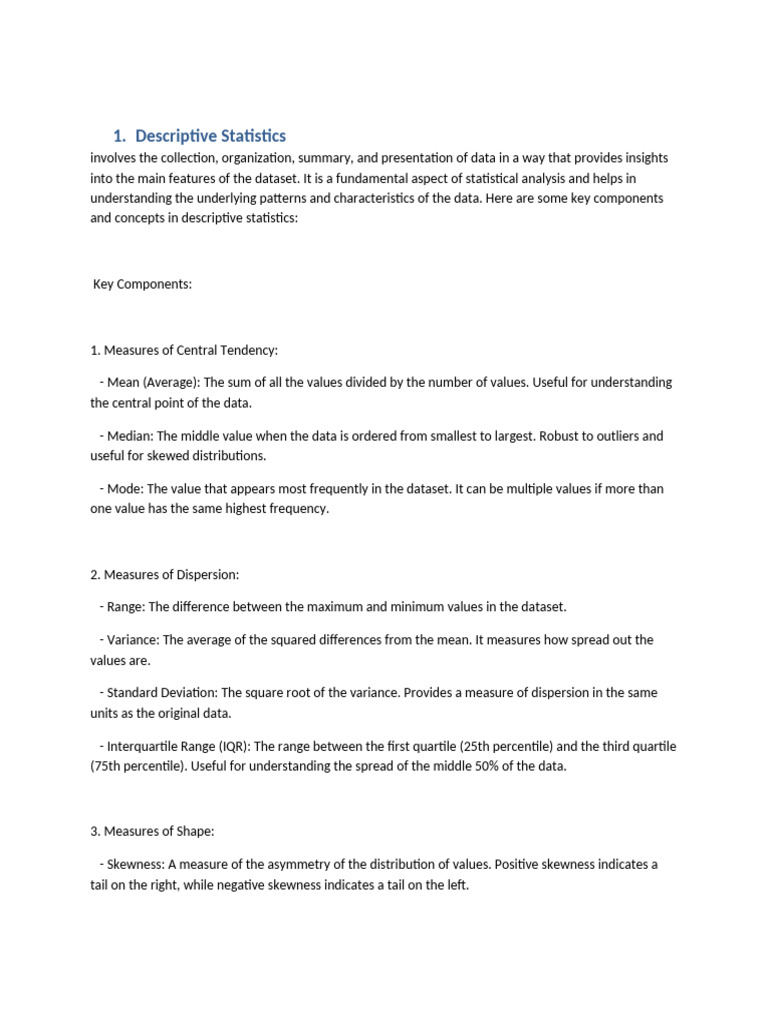 Descriptive & Inferential Statistics | PDF | Student's T Test | Statistics