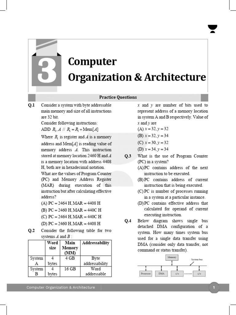 Computer Organization & Archetecture | PDF | Cpu Cache | Central ...