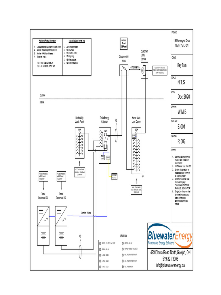 Powerwall SLD - Partial Home Backup - Ray Tam - 1B Marowyne | PDF ...