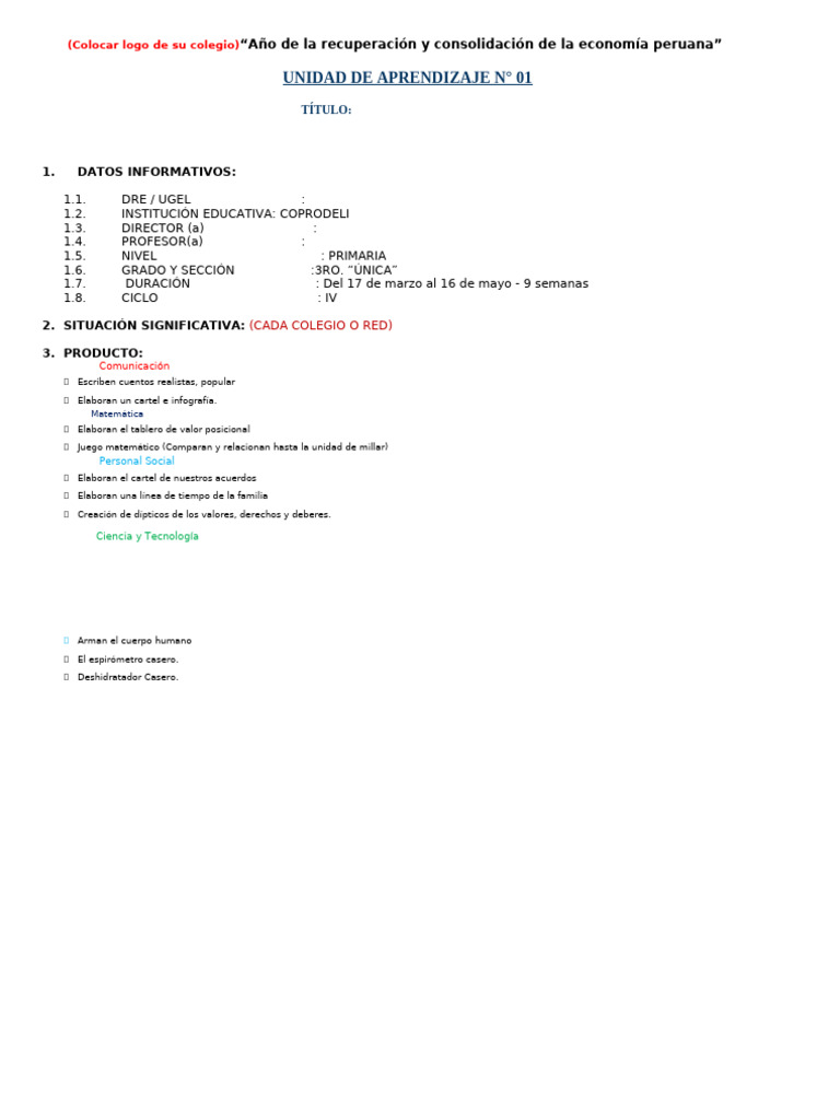 3ER GRADO - Unidad 1 | PDF | Comunicación | Infografia