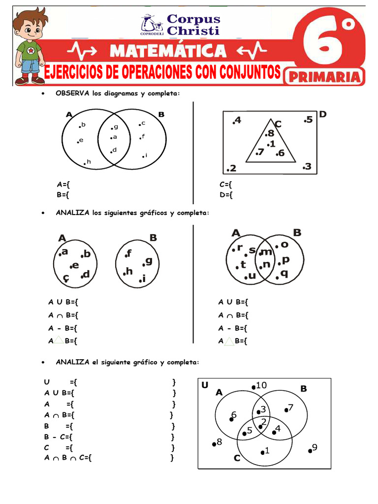 Operaciones con Conjuntos y Gráficos | PDF