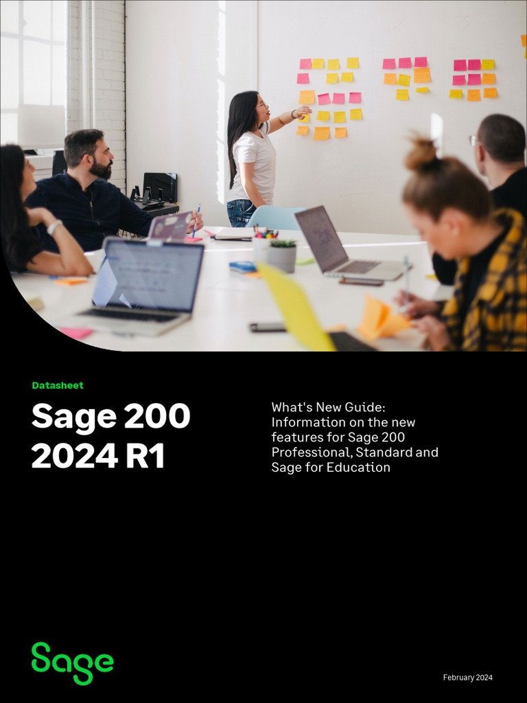 Sage 200 2024 R1 New Features Guide | PDF | World Wide Web | Internet & Web