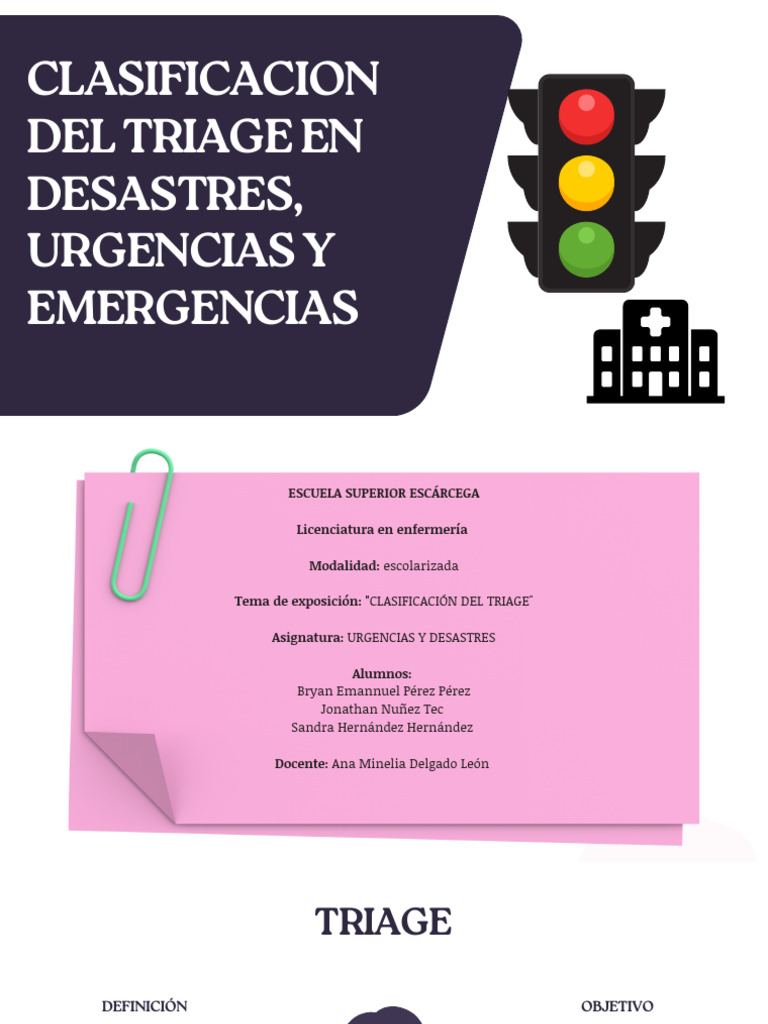 Clasificación del Triage en Emergencias | PDF | Medicina CLINICA ...