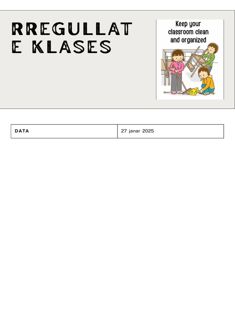 Rregullat e Klases: 27 Janar 2025 | PDF