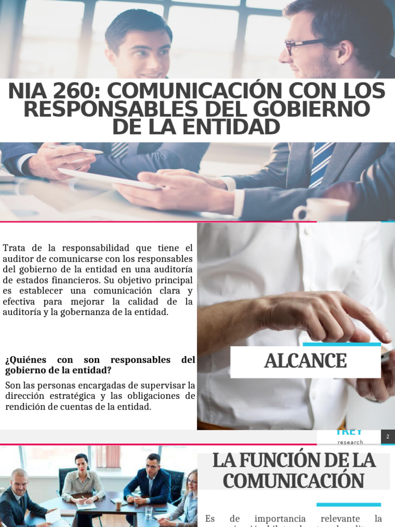 Nia 260 - Exposición | PDF | Auditoría | Contralor