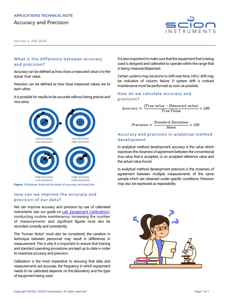 Accuracy and Precision 1 | PDF | Accuracy And Precision | Calibration