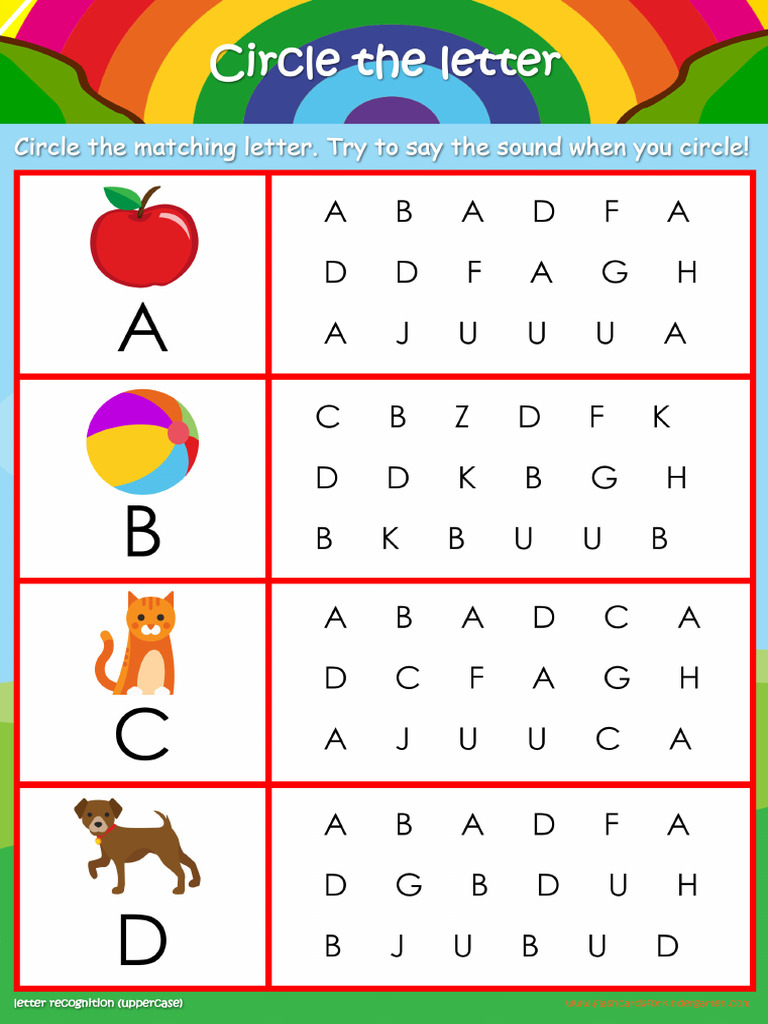 Letter Recognition Worksheets UPPERCASE | PDF