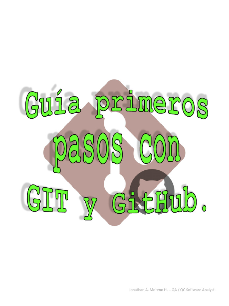 Gu A de Primeros Pasos Con GIT y GitHub 1677508457 | PDF | Control de versiones | Software de ...