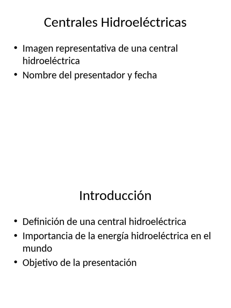 Centrales Hidroelectricas | PDF