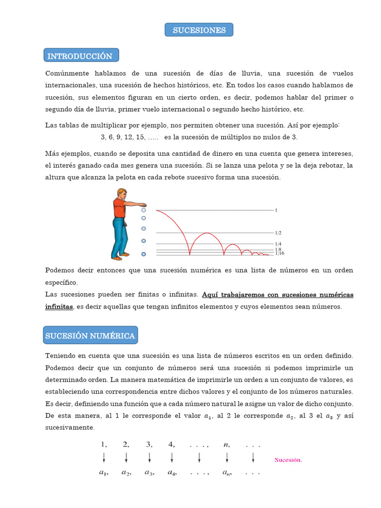 Unidad 7 -Suceciones y series | PDF | Series (Matemáticas) | Límite ...