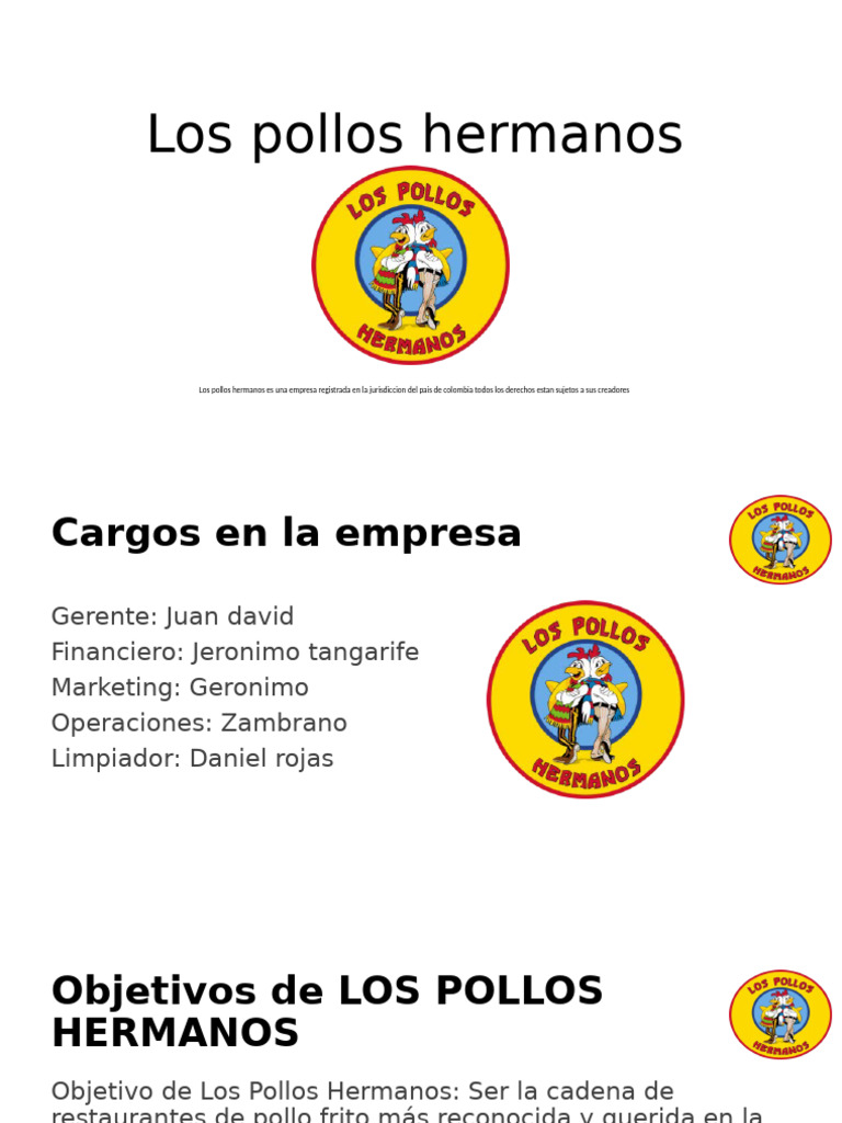 Los Pollos Hermanos: Estrategia y Misión | PDF | Marketing | Mercado ...