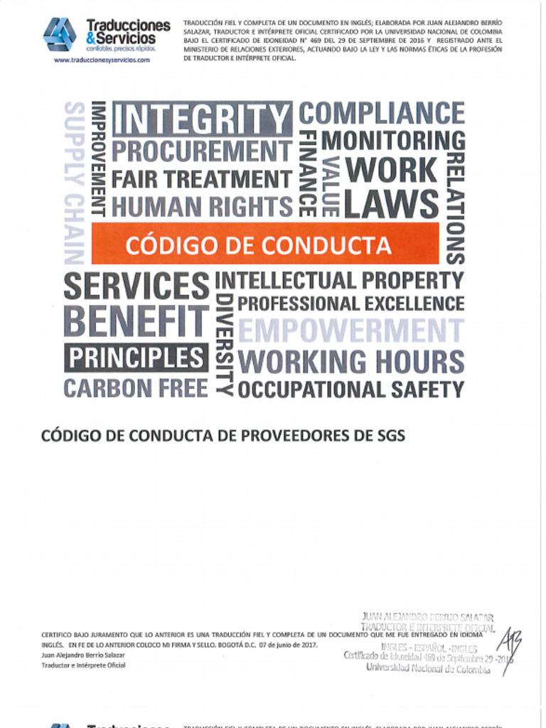 Código de Conducta | PDF