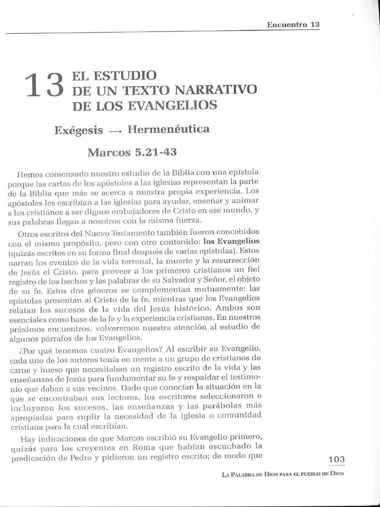 Lectura y Preguntas - Marcos 5 | PDF