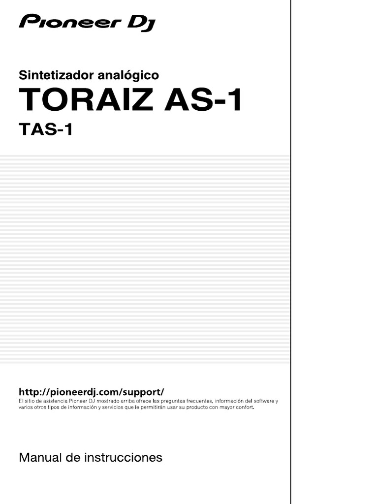 TORAIZ_AS-1_manual_ES | PDF | Sintetizador | USB