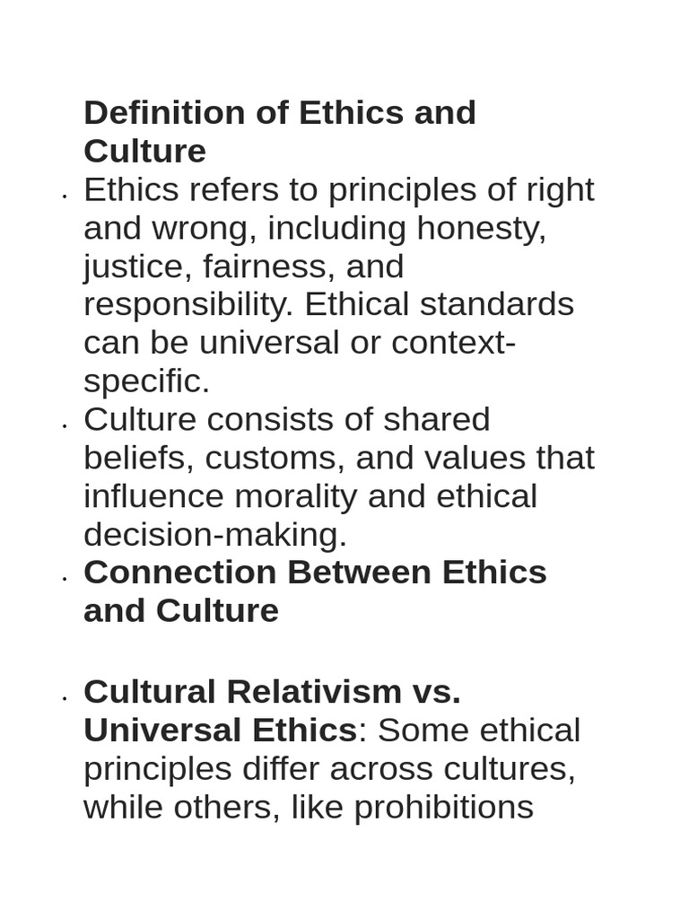 Ethics and Culture - 250324 - 175751 | PDF