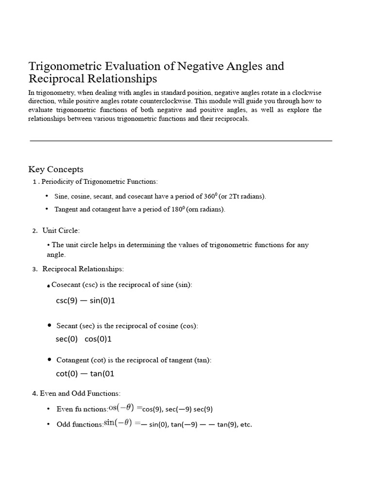 tri | PDF | Trigonometric Functions | Complex Analysis