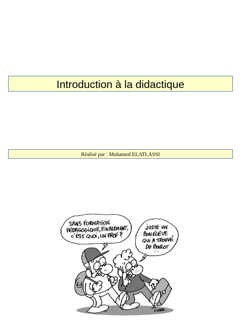 didactique 3 (3) | PDF | Pédagogie | Apprentissage