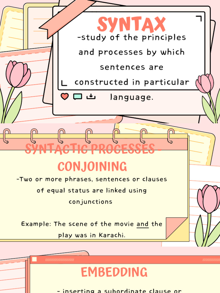 Understanding Syntax and Syntactic Processes | PDF
