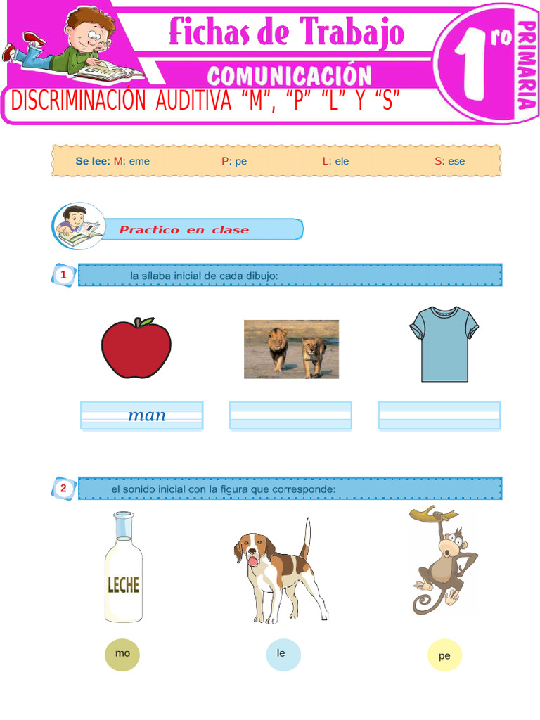 Actividades de Discriminación Auditiva | PDF