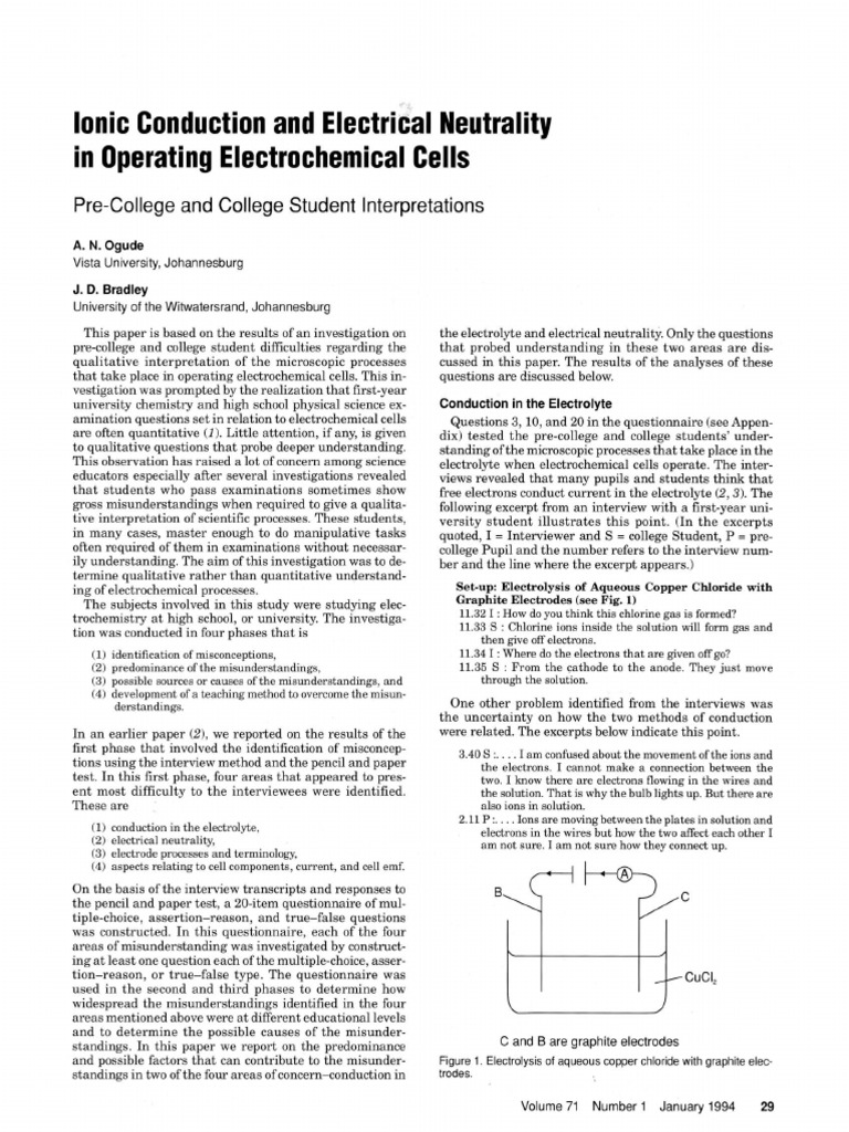 Understanding Electrical Neutrality in Cells | PDF | Ion | Anode