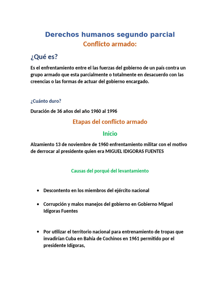 Derechos humanos segundo parcial | PDF | Tortura | Derechos humanos
