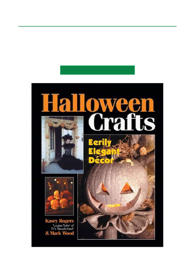 Halloween Crafts Eerily Elegant Décor One-Click Download | PDF