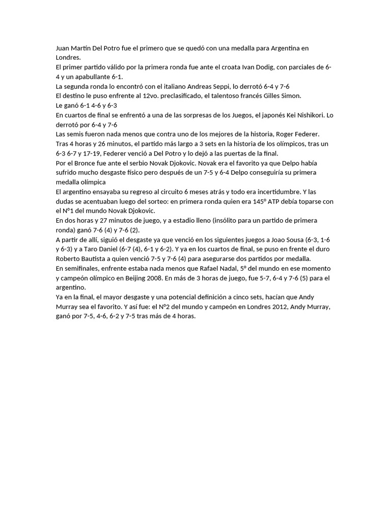 Juan Martín Del Potro | PDF