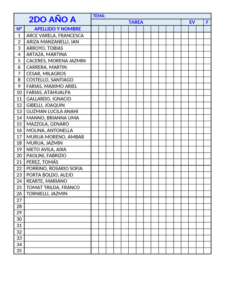 2DO AÑO a Control de Tarea | PDF