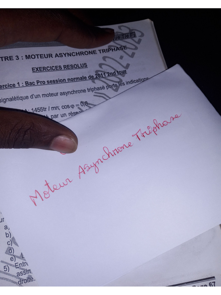 Machine Asynchrone Triphasé (Exo+Correction) | PDF