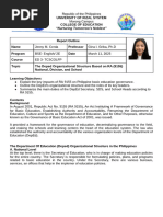 DEPED Organizational Chart | PDF | Learning | Cognition