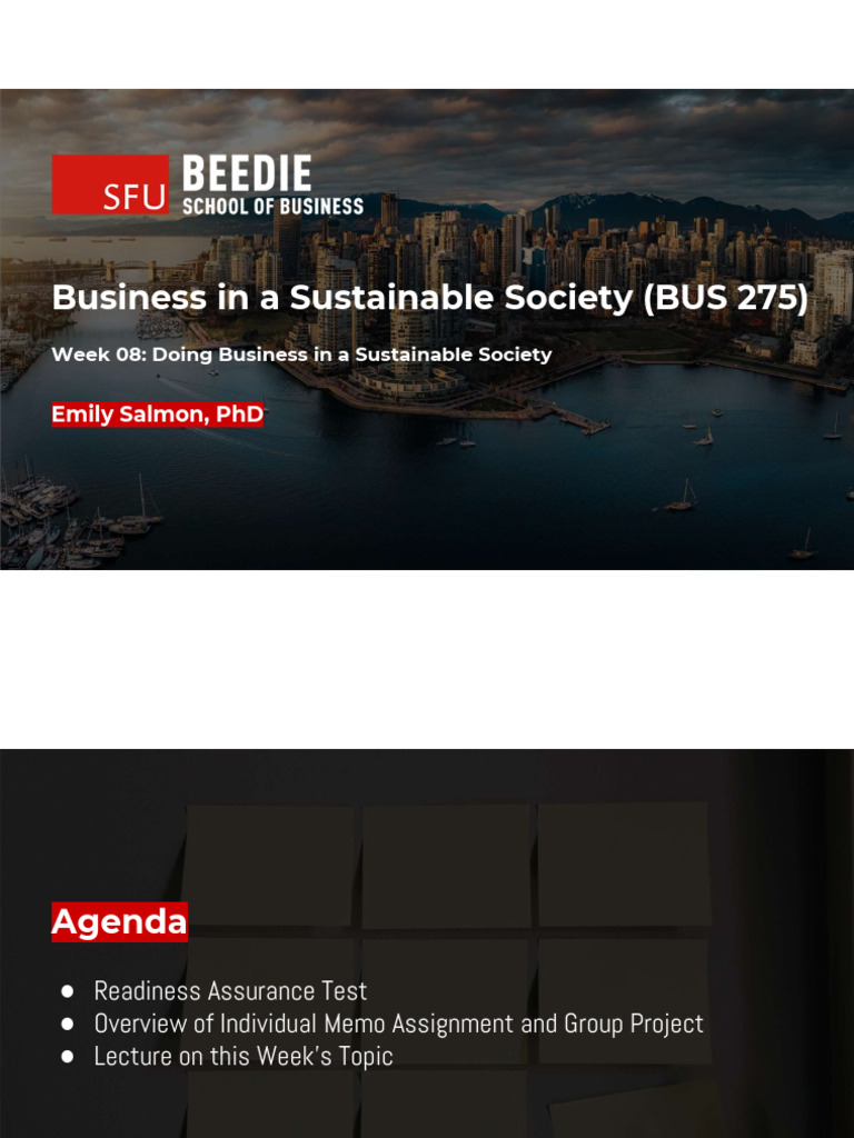BUS 275: Sustainable Business Strategies | PDF | Cooperative ...