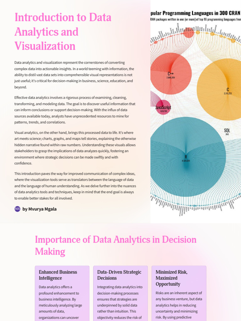 Introduction To Data Analytics and Visualization | PDF | Outlier | Data Analysis