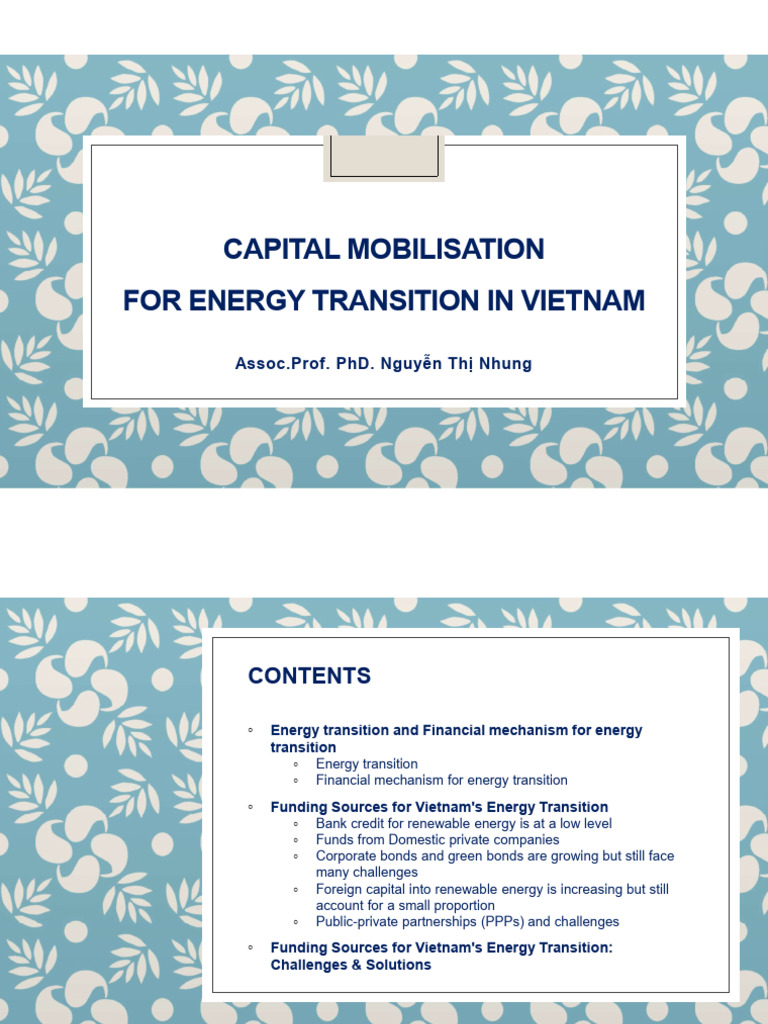 Capital Mobilization For Energy Transition - NhungNT - 20250217 (E ...