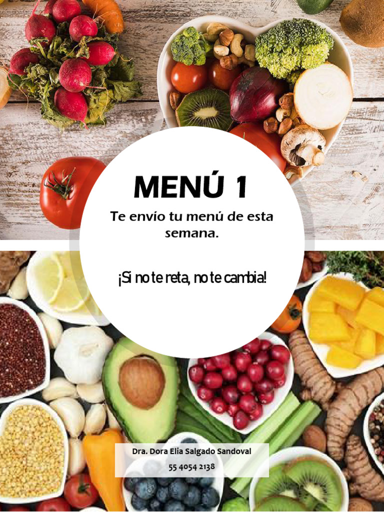 MENU1 | PDF | Alimentos | Sopa