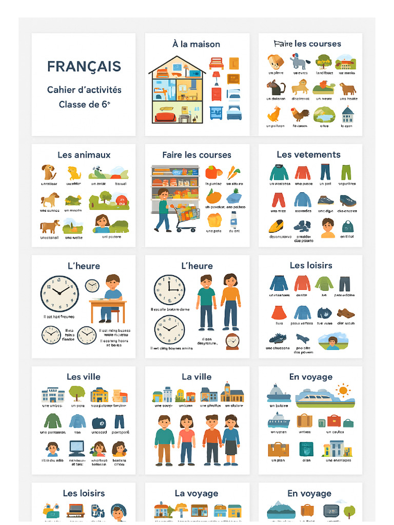 French Vocabulaire Clasa6 Complet | PDF