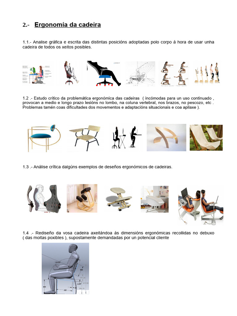 3.-ERGONOMÍA DA CADEIRA | PDF