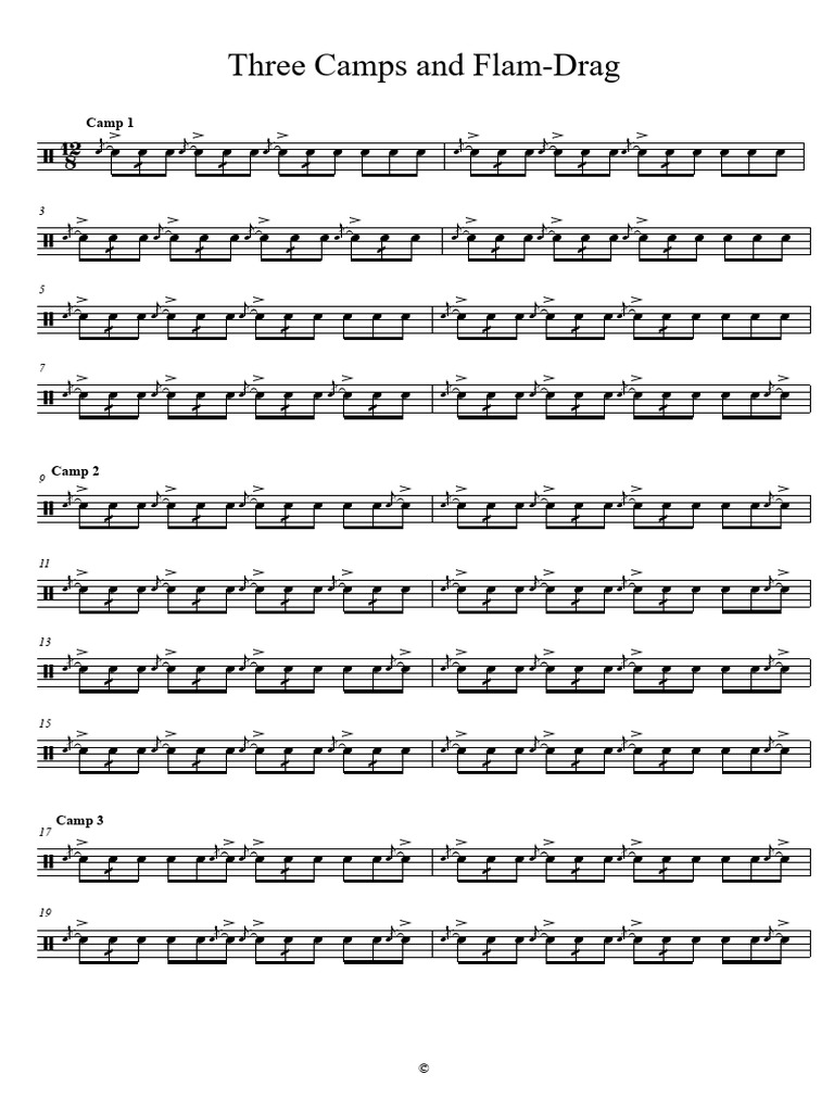 Three Camps and Flam-Drag | PDF