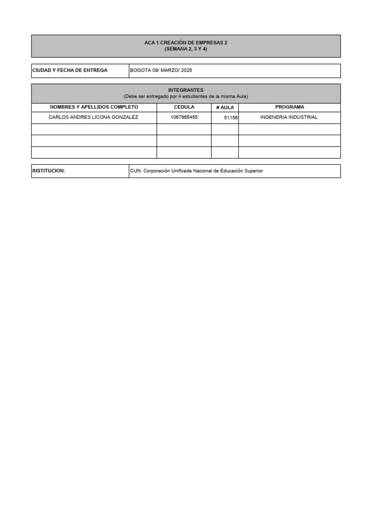 Entrega Aca 1 (Semana 2, 3 y 4) | PDF | Software como servicio | Internet