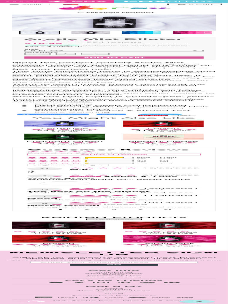 Arctic Mist Hair Color Diluter Guide | PDF | Color