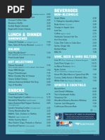 Amtrak Auto Train Cafe Menu Options | PDF | Drink | Foods