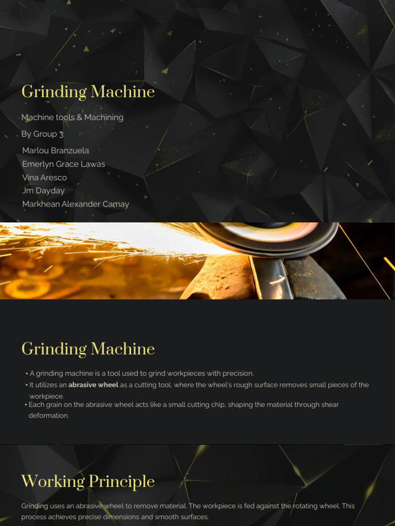 GROUP-3-REPORT-MACHINE-SHOP | PDF | Grinding (Abrasive Cutting) | Tools