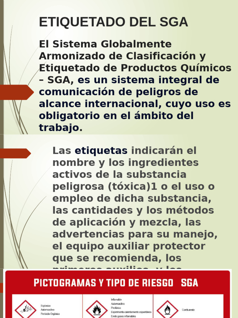 Etiquetado Del Sga | PDF