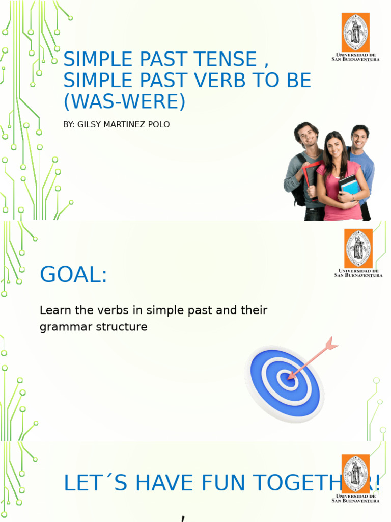 Simple Past Tense, Simple Past Verb To Be (Was-Were) | PDF