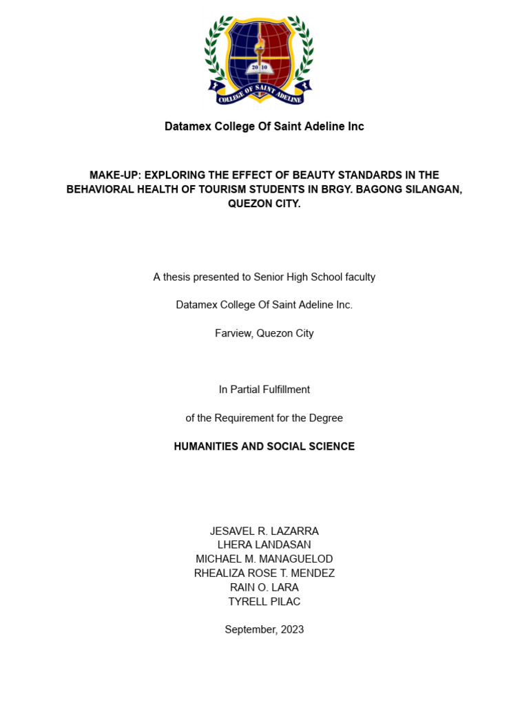 Practical Research Group 1 Humss 12 B 1 | PDF | Physical Attractiveness ...