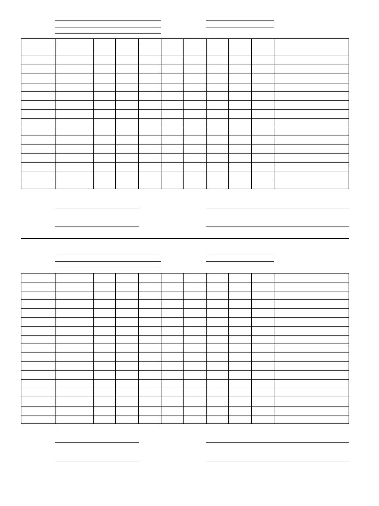 Daily Time Record Template for Staff | PDF