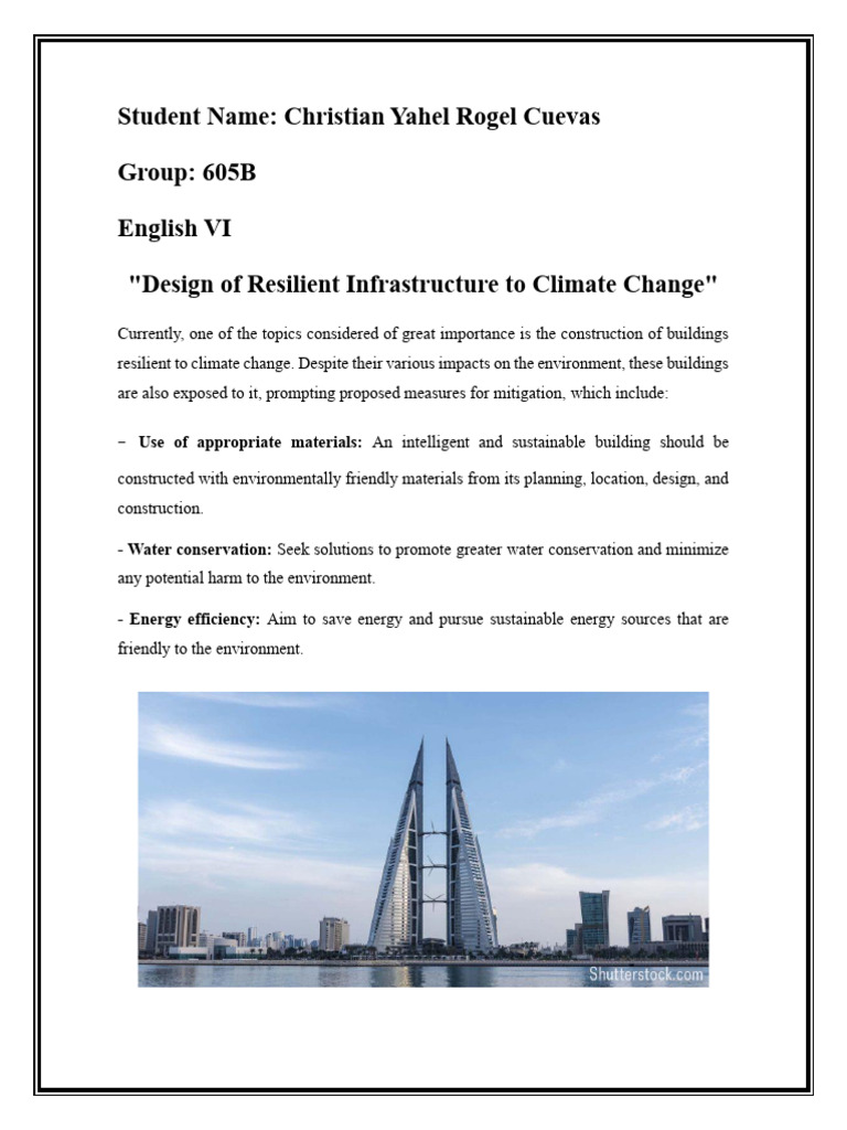 Topic Civil Enginering-Christian Yahel Rogel Cuevas[1] | PDF | Solar Energy | Climate Change