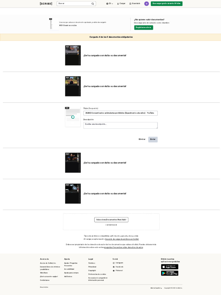 Suba Un Documento - Scribd | PDF | Scribd | Red mundial