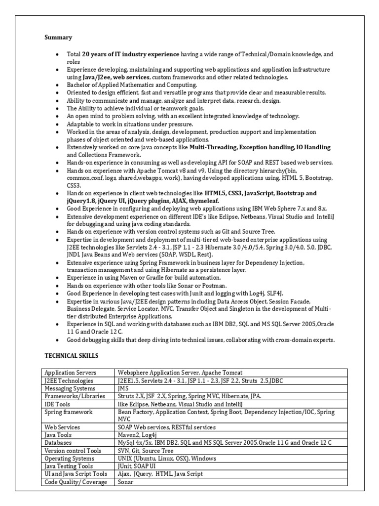 Resume PabloSerratosVazquez072022 | PDF | Spring Framework | Java ...